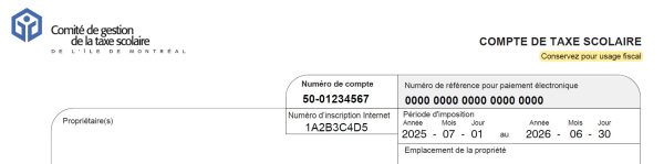 Consulter mon compte de taxe scolaire ou m'inscrire à la facturation en ...